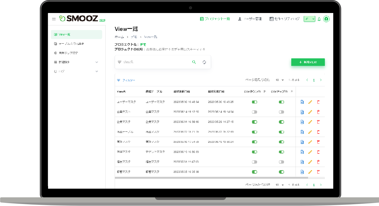 SMOOZ（スムーズ）- マスタデータを管理するためのクラウド型ツール